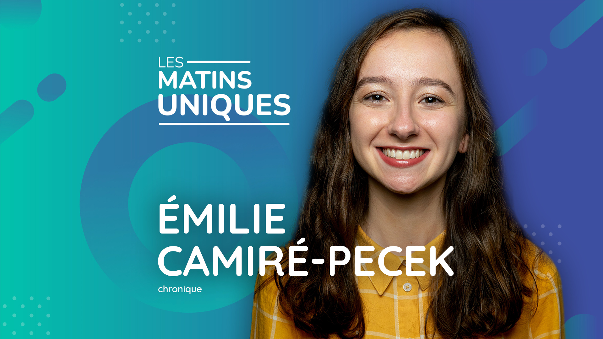 Unique FM | Chronique | Qui est Émilie Camiré-Pecek selon Chat GPT?
